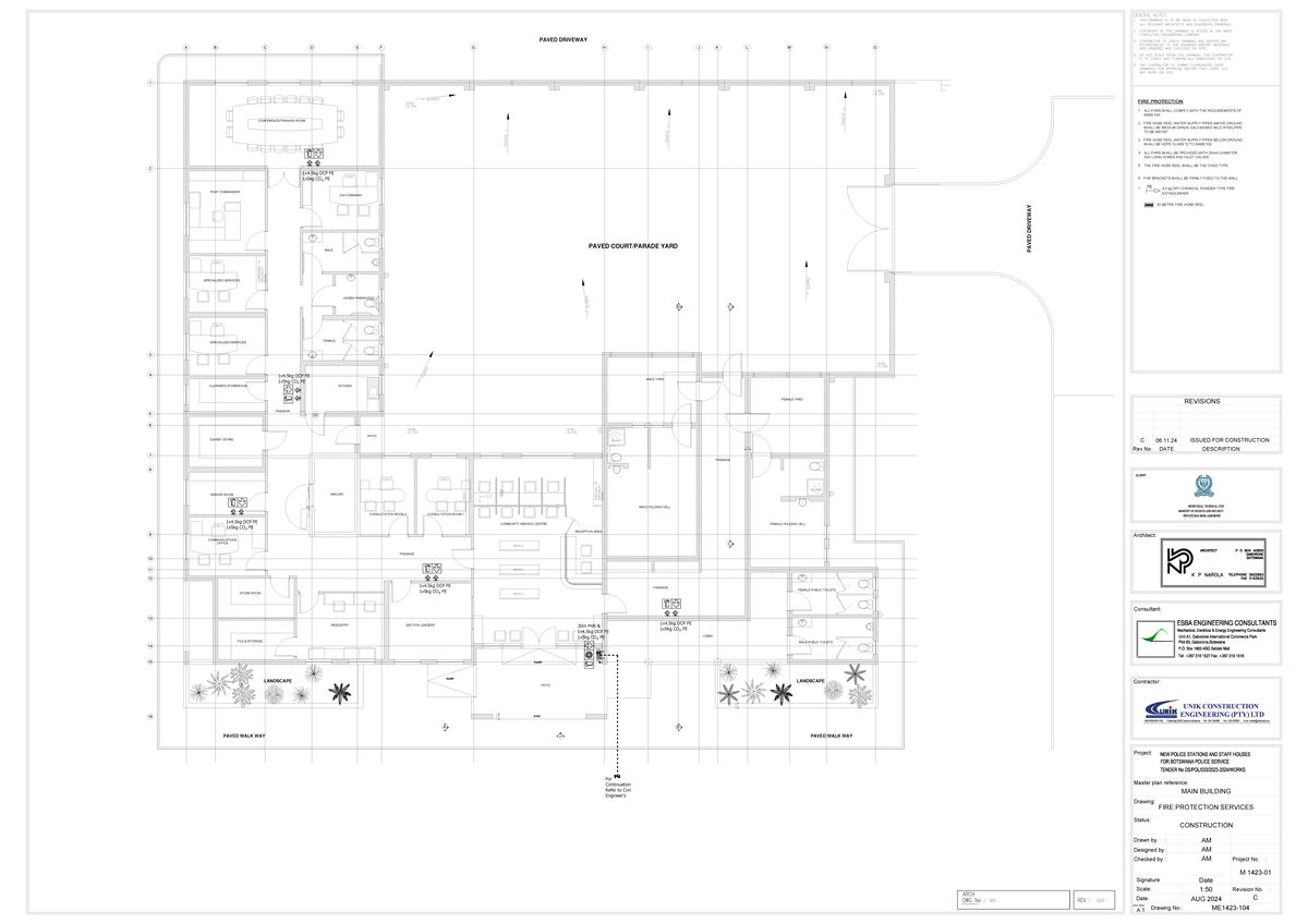 MA 1423 - Fire Protection Services Master Plan for Construction - Studocu
