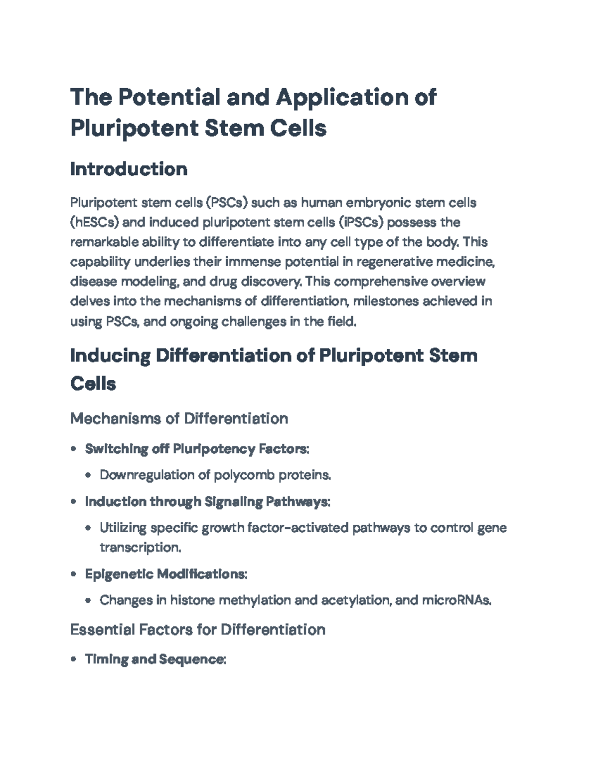 Applications and Challenges of Pluripotent Stem Cells (PSC) in Medicine ...