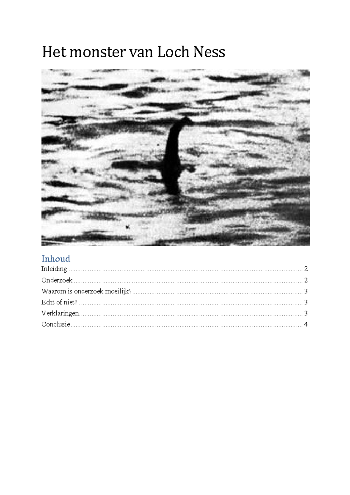 Monster van Loch Ness: Onderzoek en Feiten over Nessy - Studeersnel
