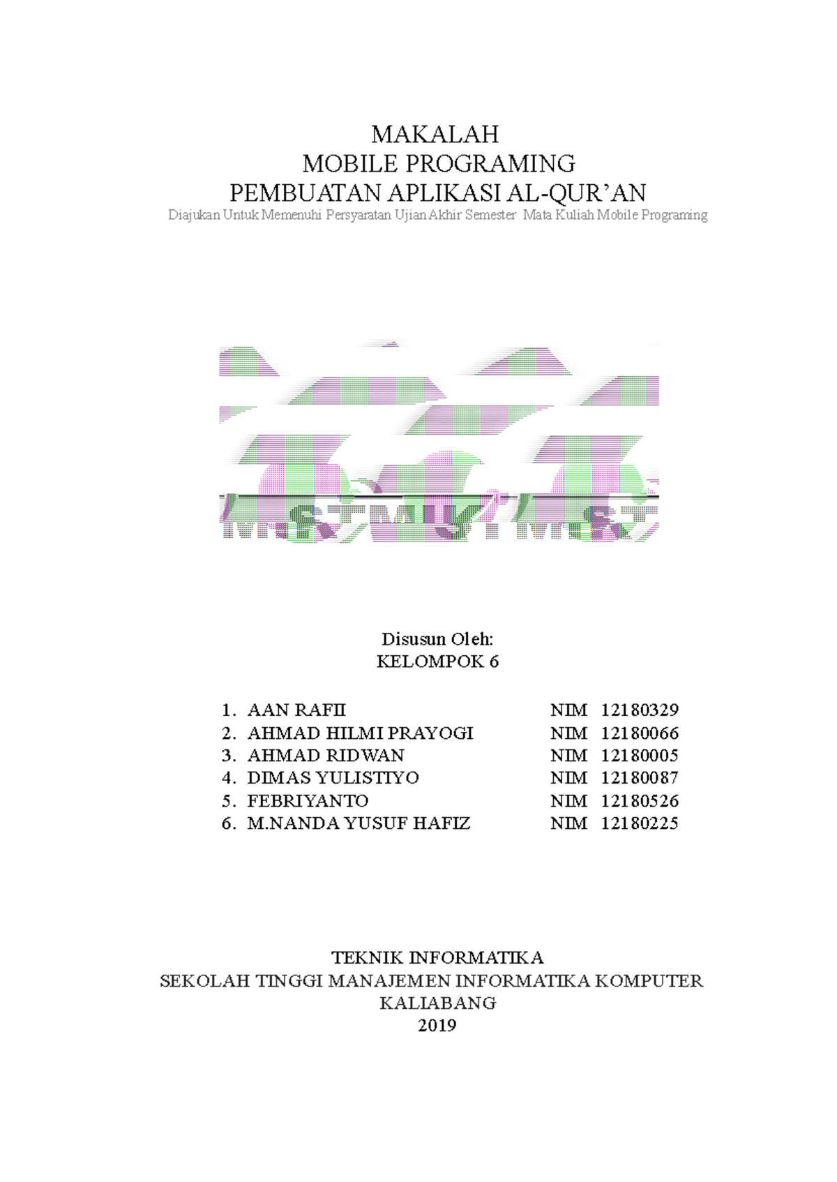 Makalah UAS: Pembuatan Aplikasi AL-QUR’AN di Mobile Programming - Studocu