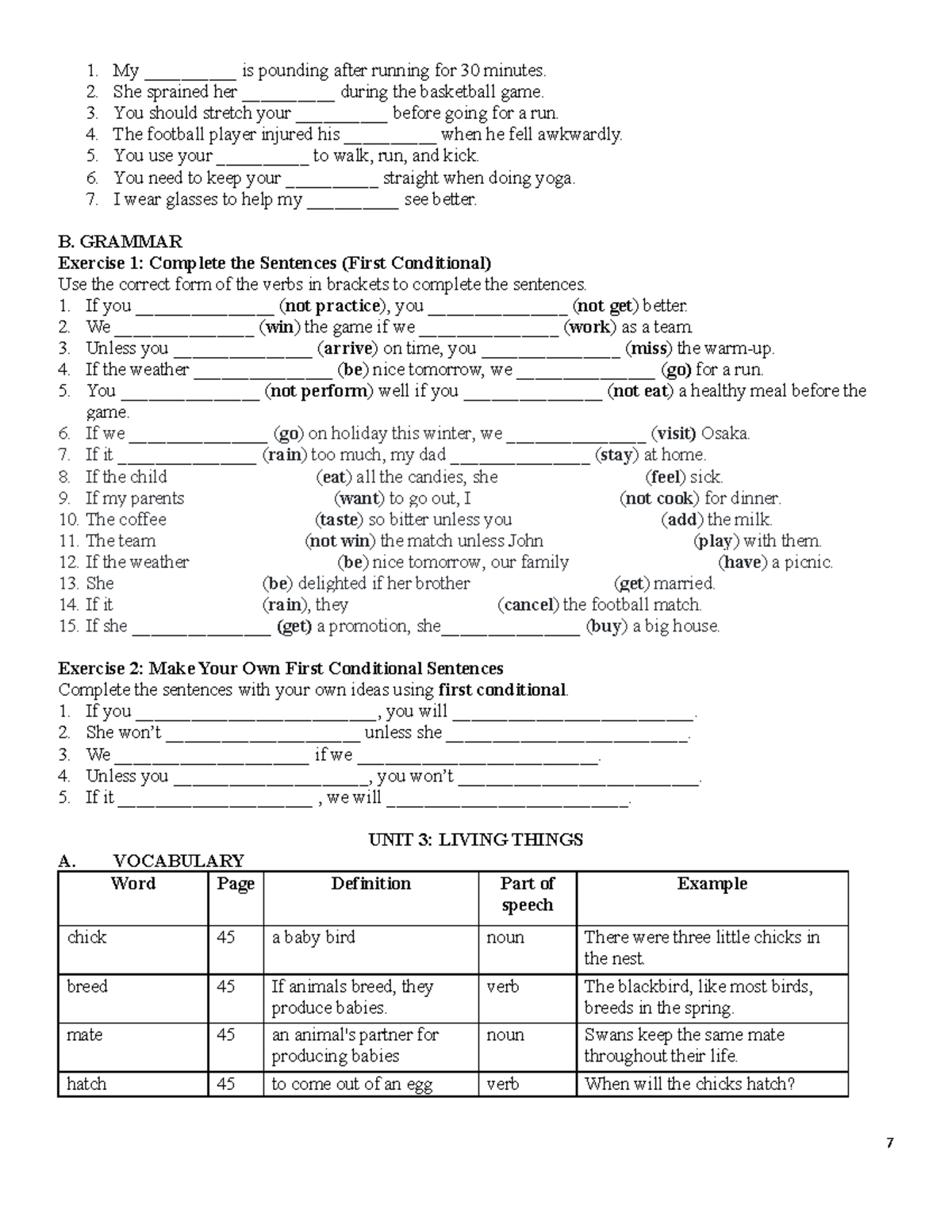 Global English 6: Vocabulary and Grammar Exercises - Studocu