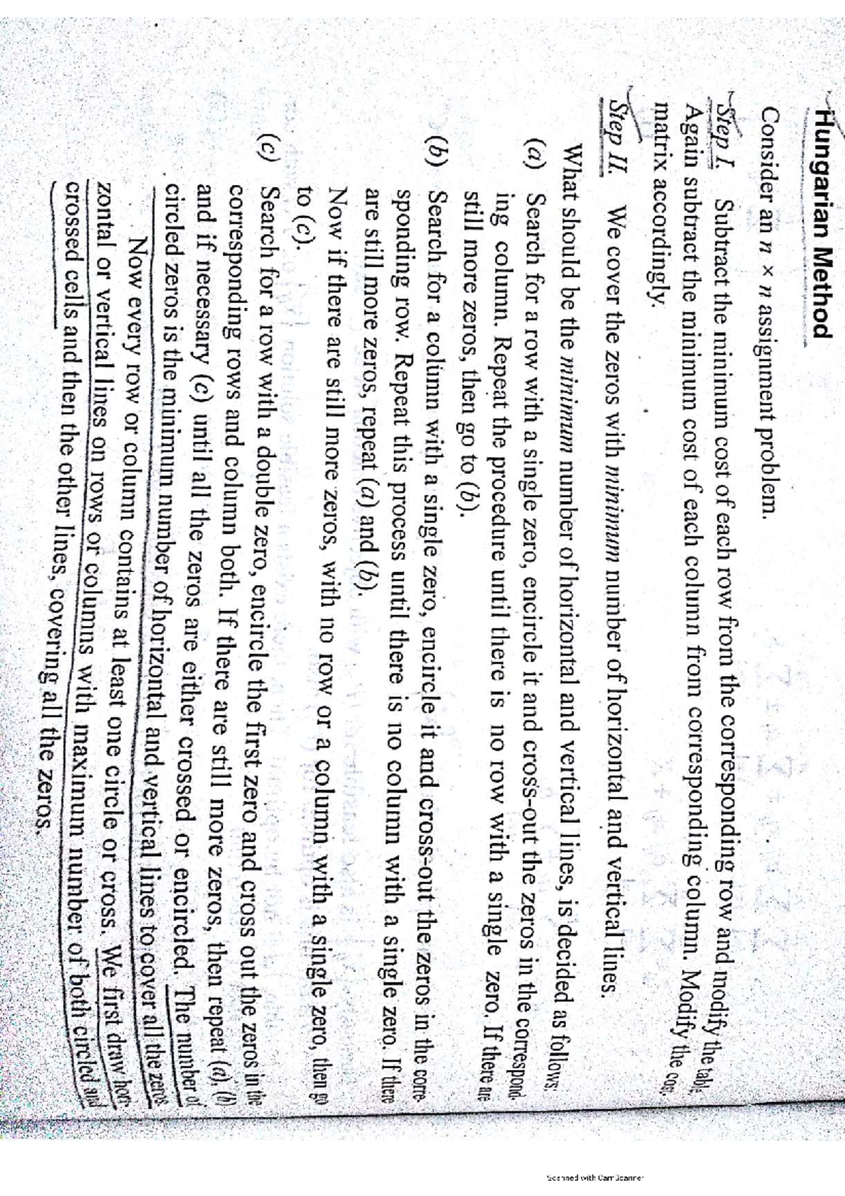 Hungarian Method for Solving Assignment Problems (D.U. 2001) - Studocu