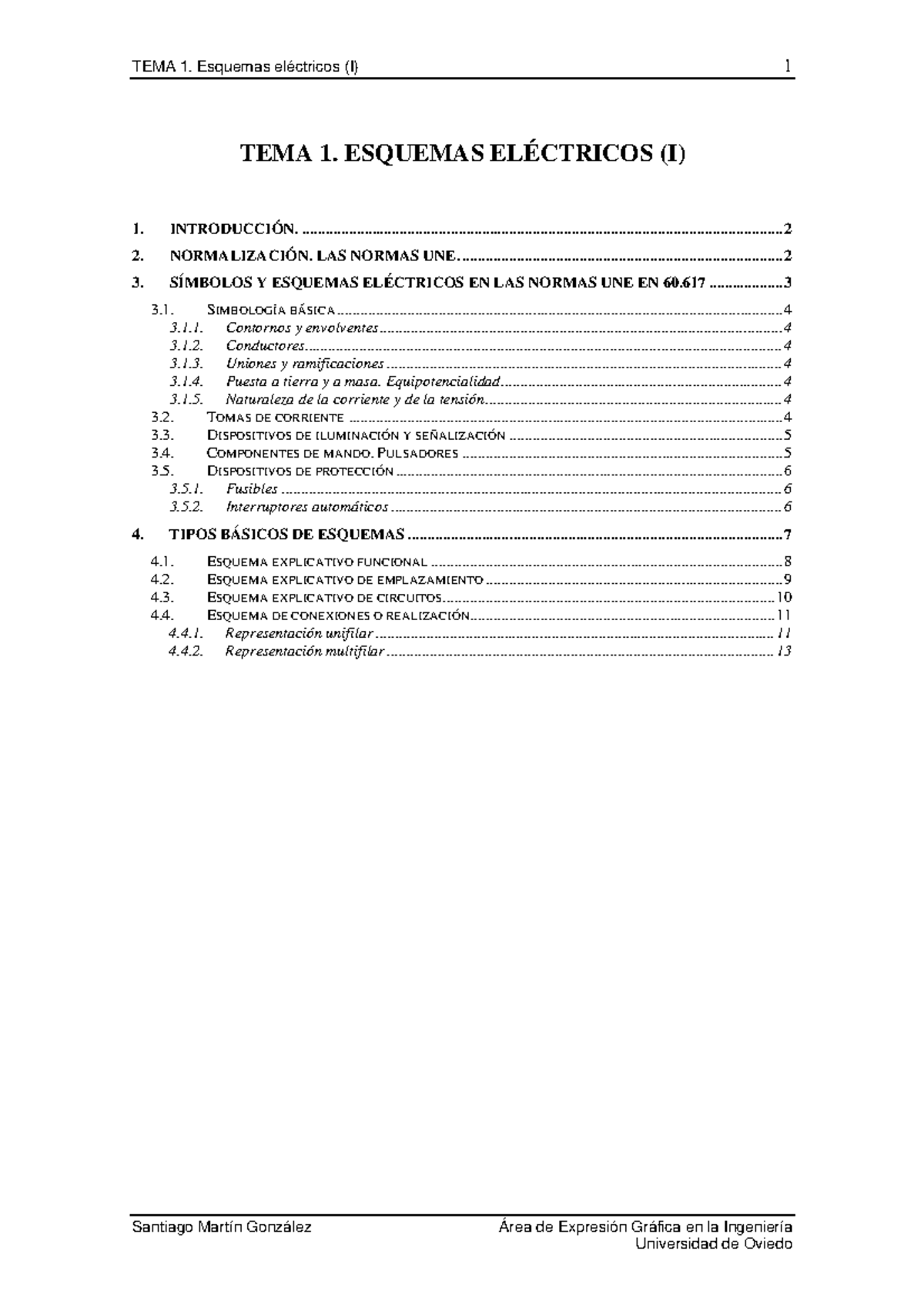 Elect 1 TEMA 1: Esquemas Eléctricos y Normalización UNE - Studocu