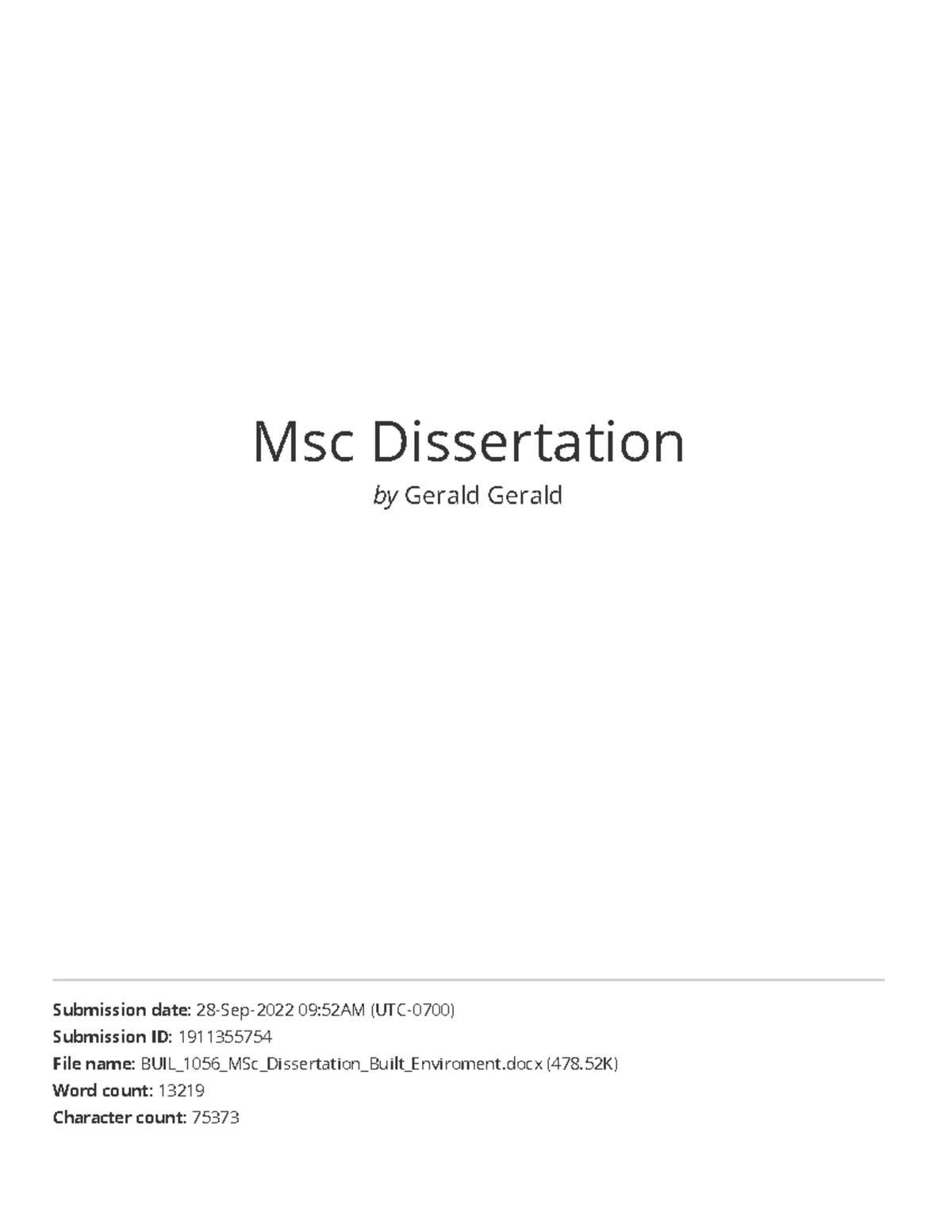 Msc Dissertation - Class notes for procurement - Msc Dissertation by ...