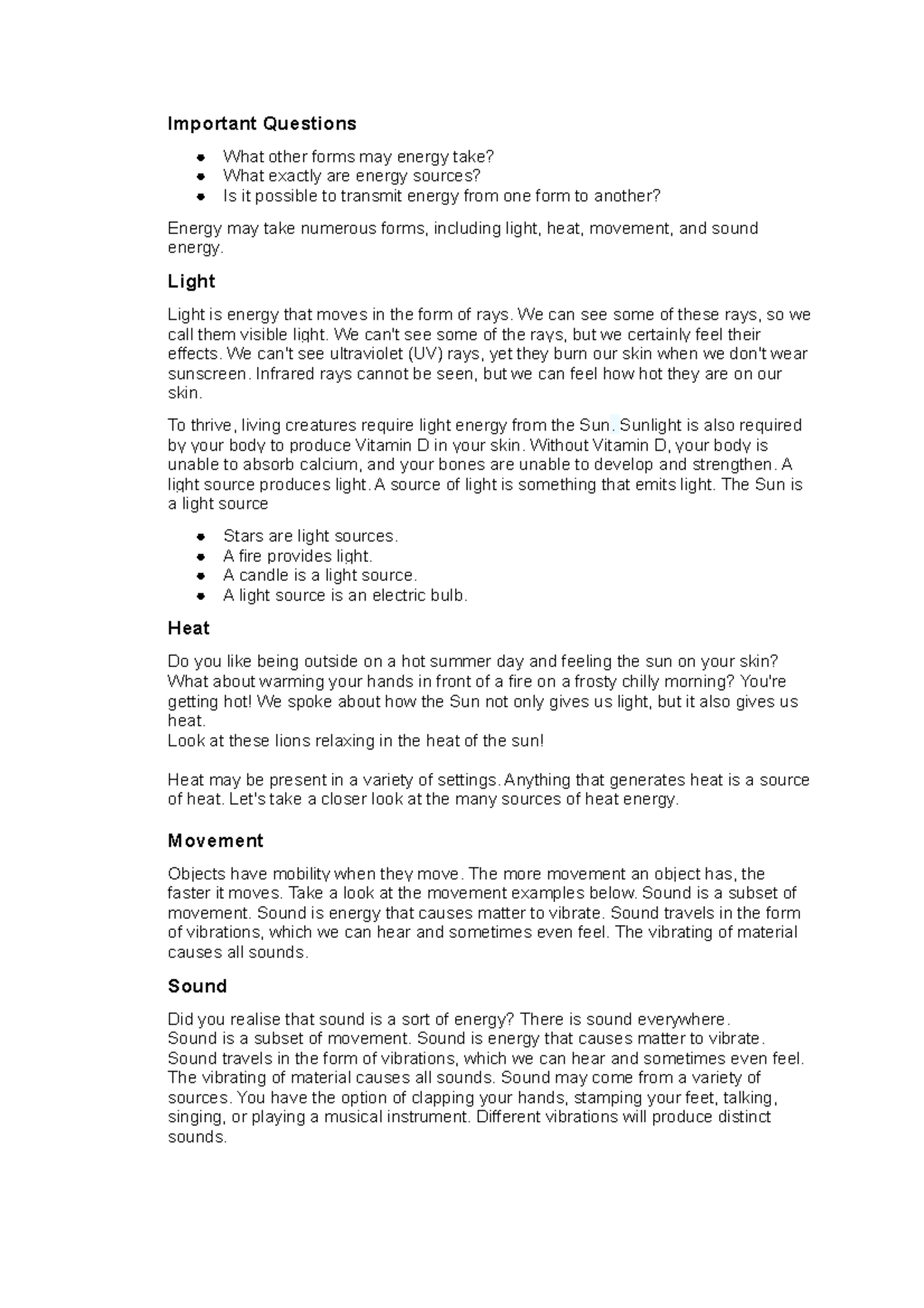 Understanding Input and Output Energy: Key Concepts and Examples - Studocu