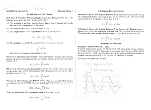 Calculus II - MATH 1014 - Studocu