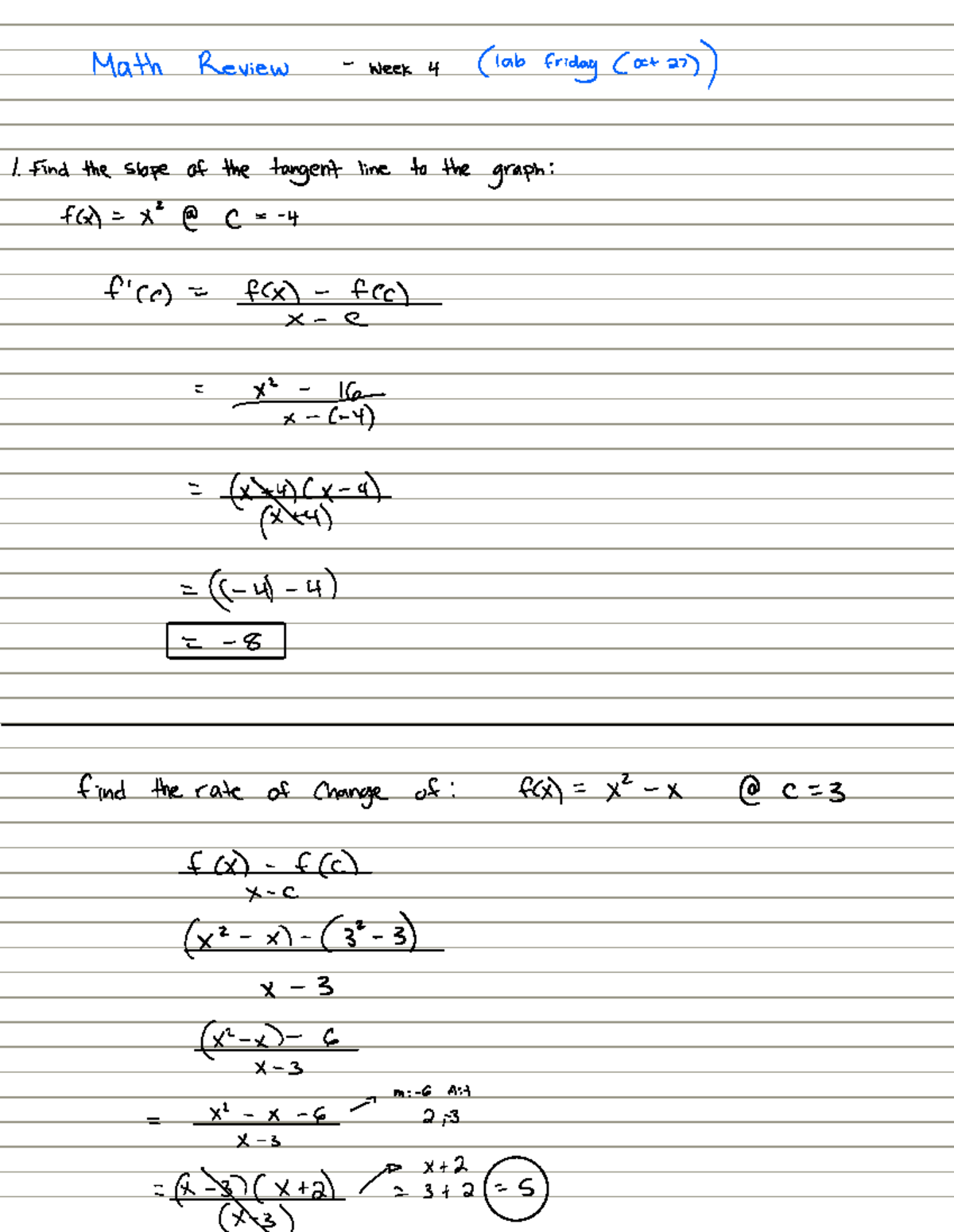 Math Lab Practice: Finding the Slope (Course Code: Coer2a7) - Studocu