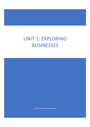 Unit 22 Market Research - Assignment 2 - In this report I will be ...