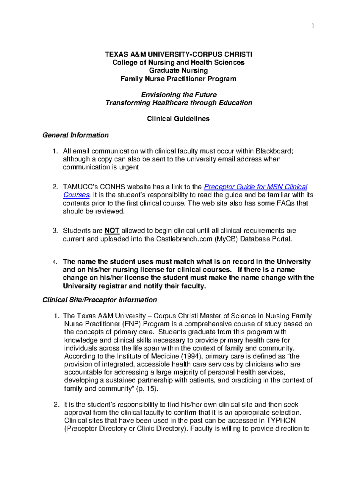 FNP Clinical Guidelines: Essential Information for Success in NURS 5624 ...