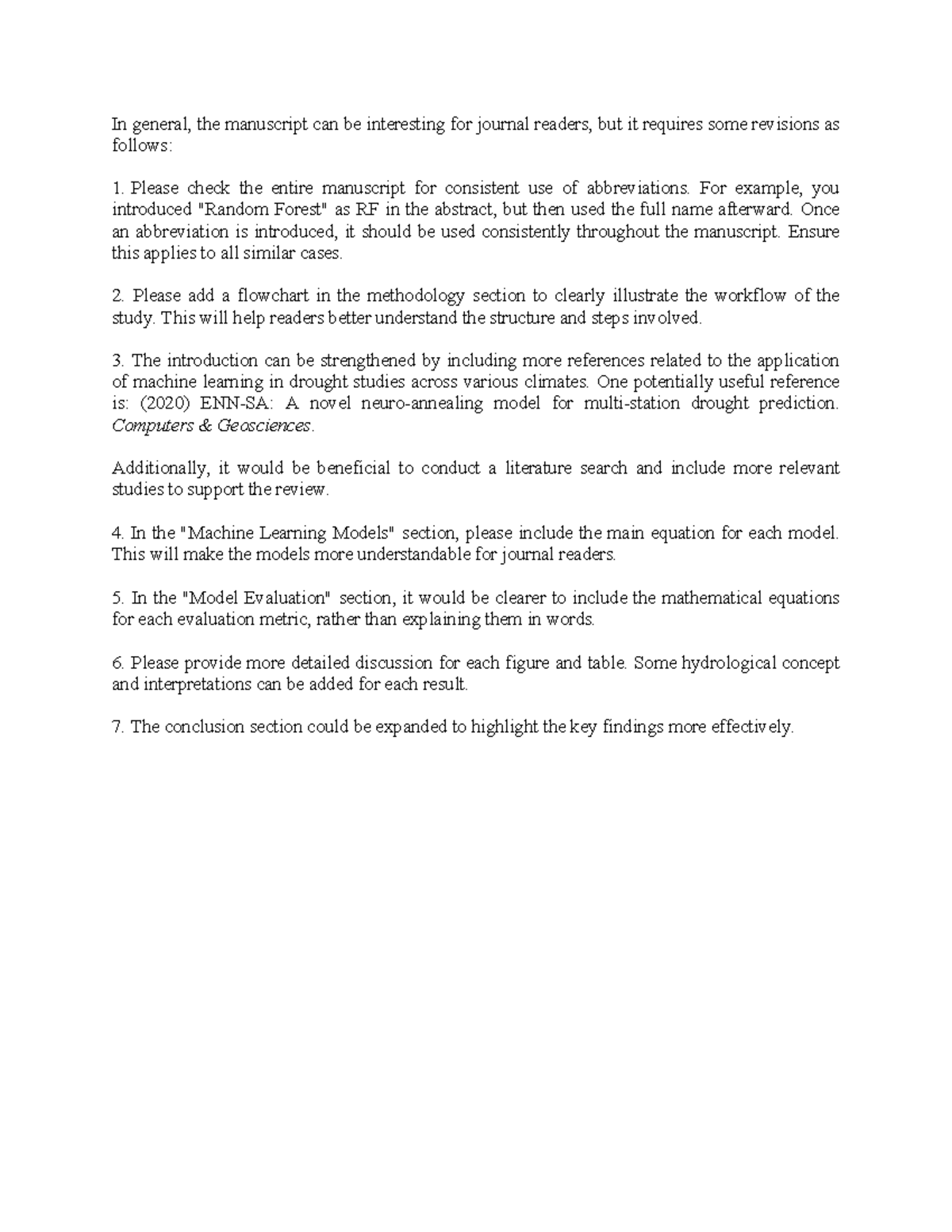 Revisions Needed for Manuscript: Comments and Suggestions - Studocu