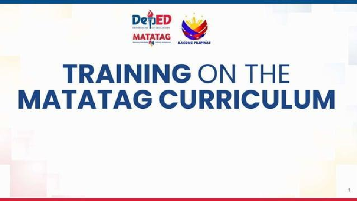 DepED MATATAG Curriculum Training 2024: Integrating 21st Century Skills ...