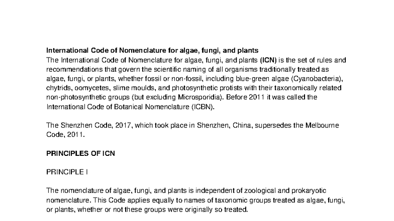 ICN 2017: National Code of Nomenclature for Algae, Fungi, and Plants ...