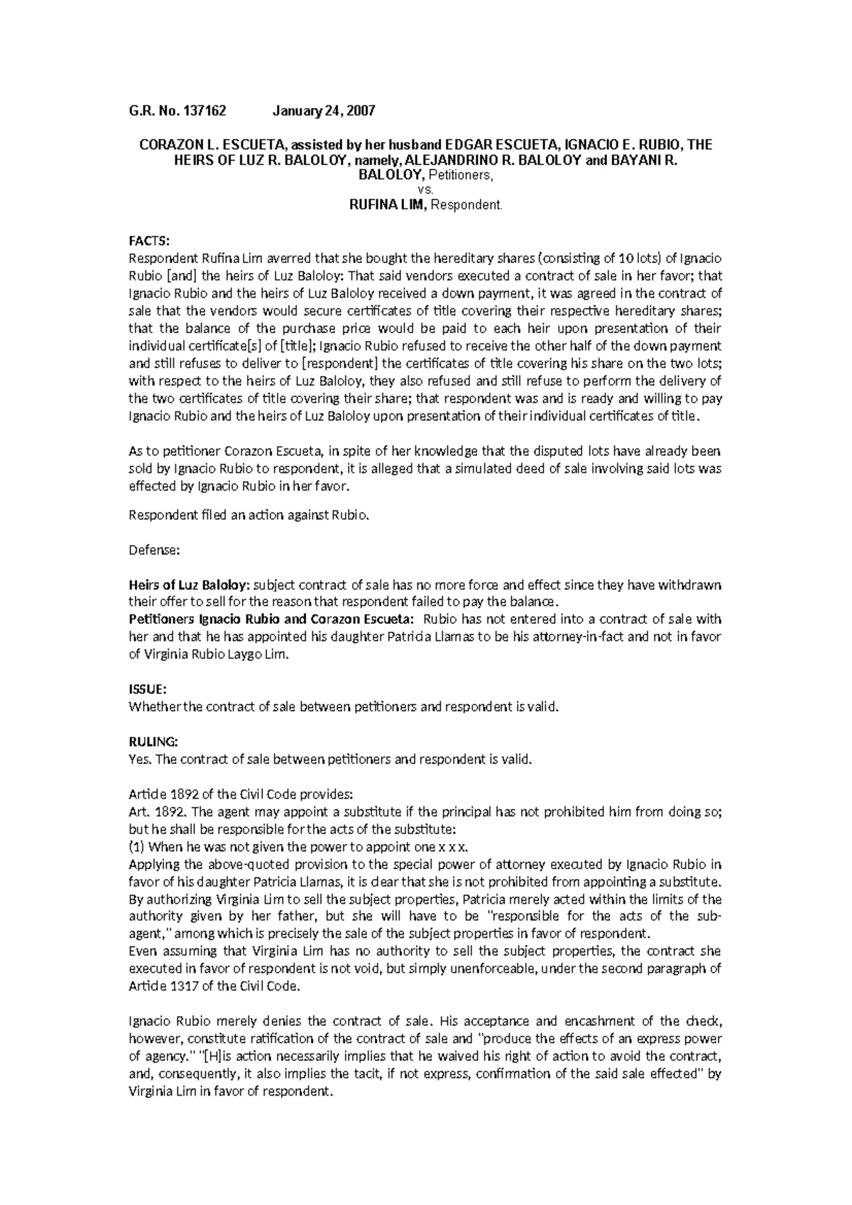 Admin Case Digest: Key Rulings and Legal Principles (G.R. No.232706 ...