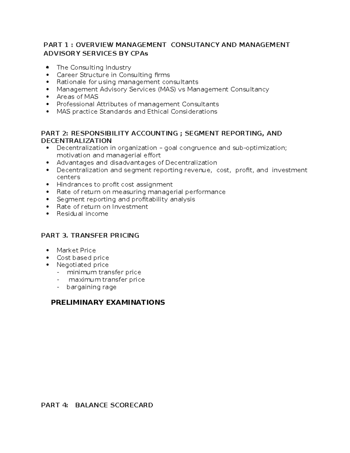 Course Outline FOR Strategic Bus Analysis - PART 1 : OVERVIEW ...