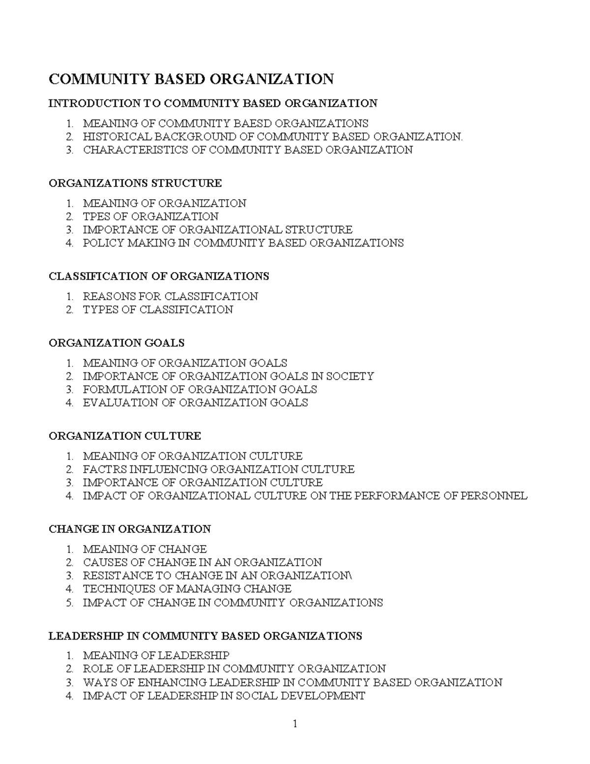 CBO Notes: Understanding Community-Based Organizations and Their ...