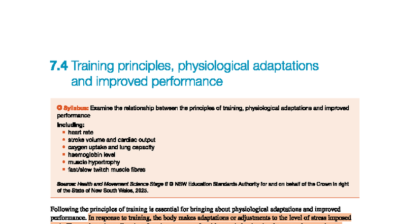 HMS+FA2+Physiological+Adaptations - 7 Training principles ...