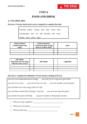 Unit 6 Key - Teaching English - UNIT 6 LEISURE TIME A. VOCABULARY ...