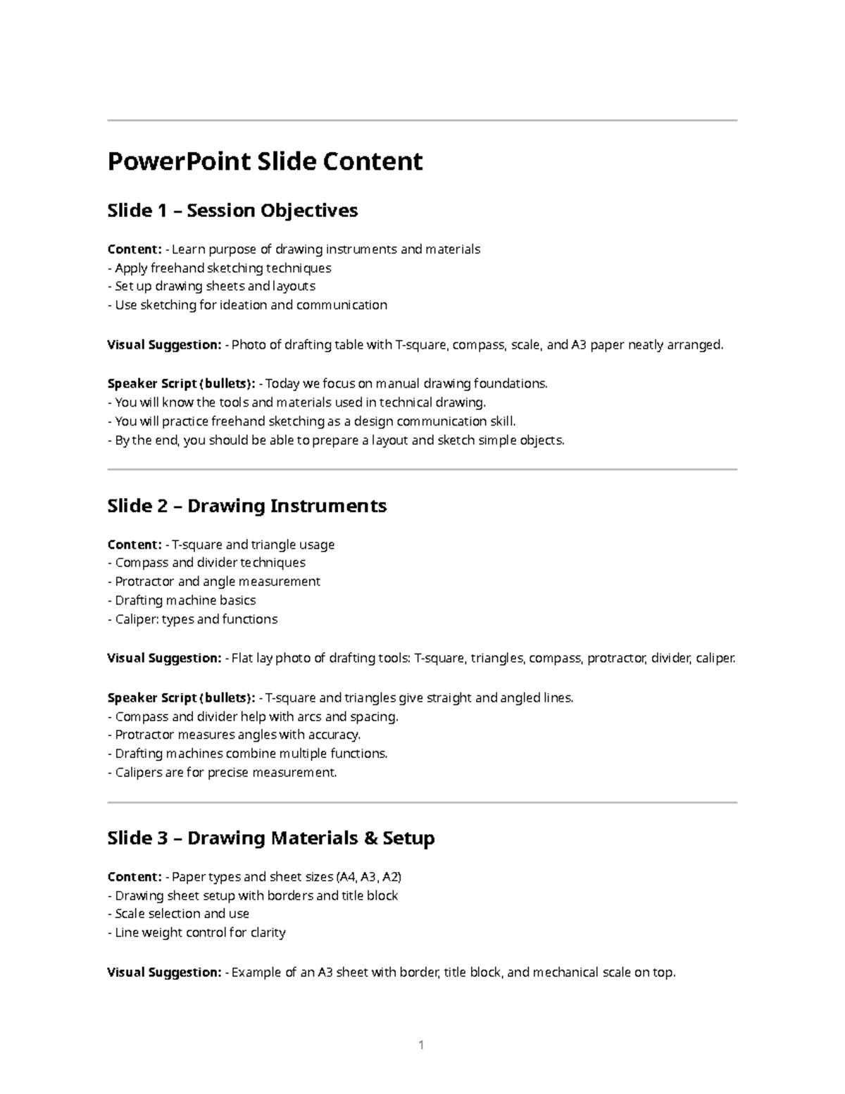 Drawing Tools Intro - Session Objectives & Techniques - Studocu