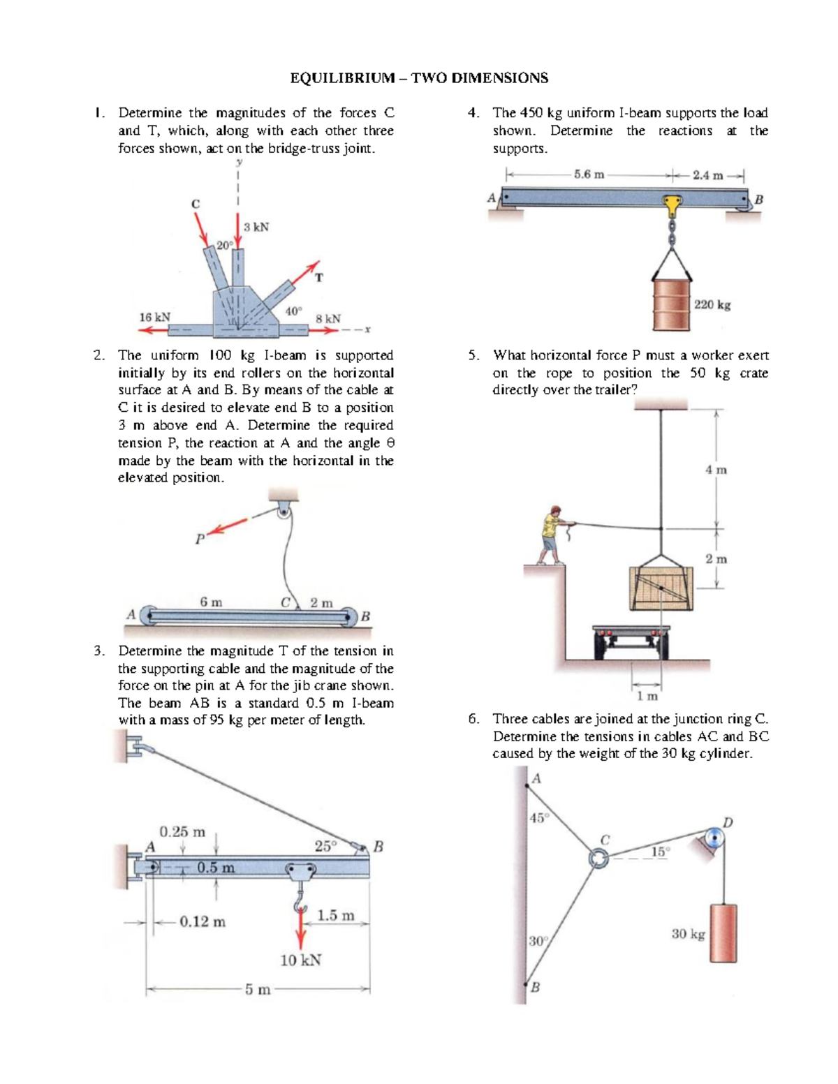 2 dimensional equilibrium problems - EQUILIBRIUM – TWO DIMENSIONS ...