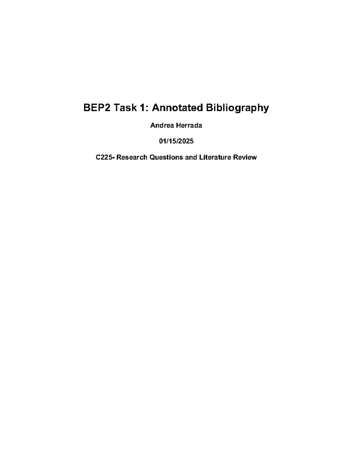 BEP2 Task 1: Annotated bibliography on growth mindset in math ...