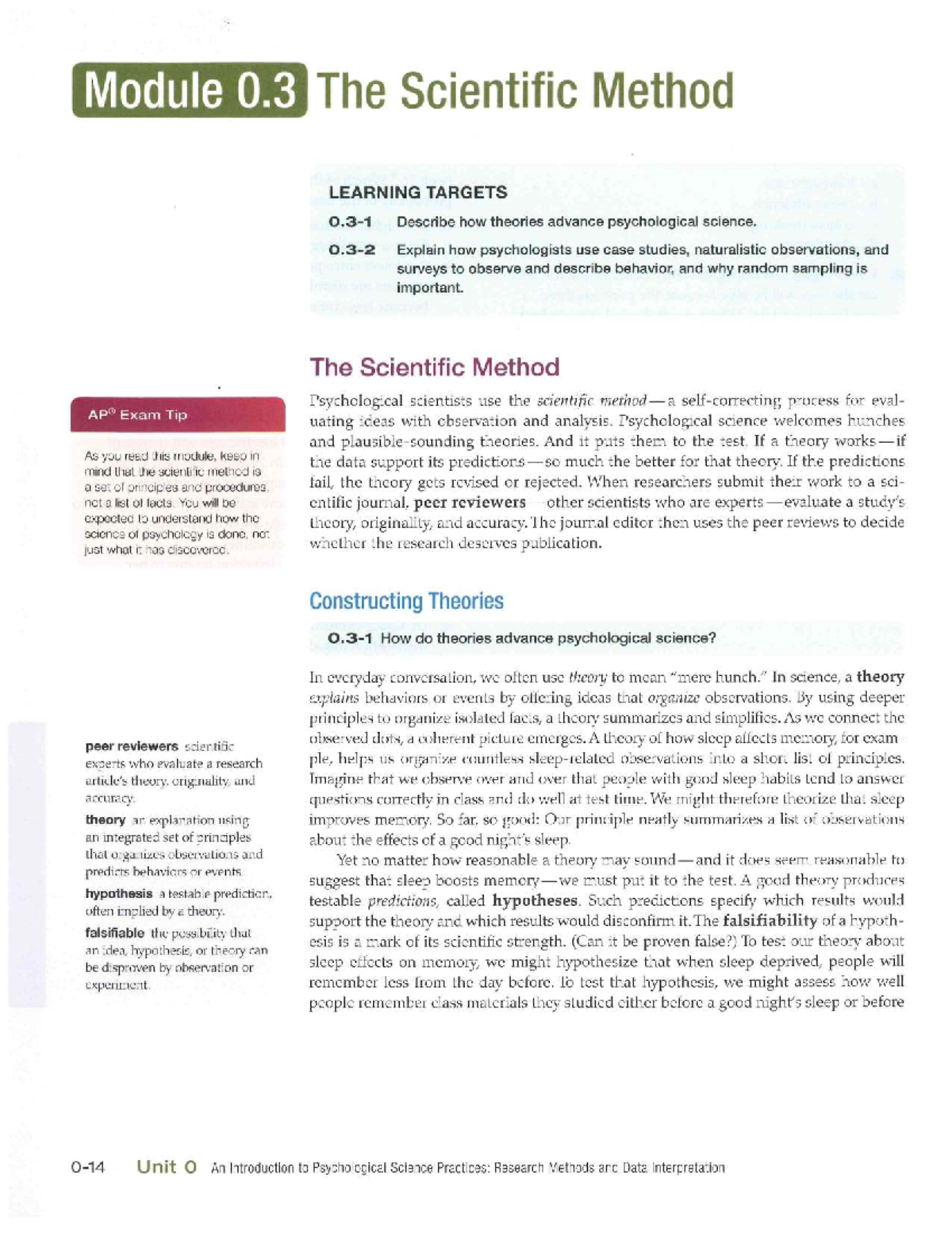Module 0.3 The Scientific Method: Understanding Theories and Research ...