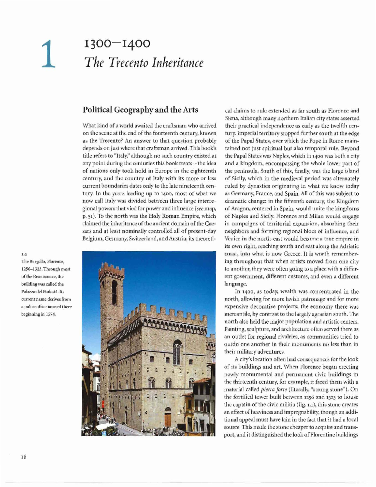 1300-I400: The Trecento Inheritance - Political Geography and the Arts ...