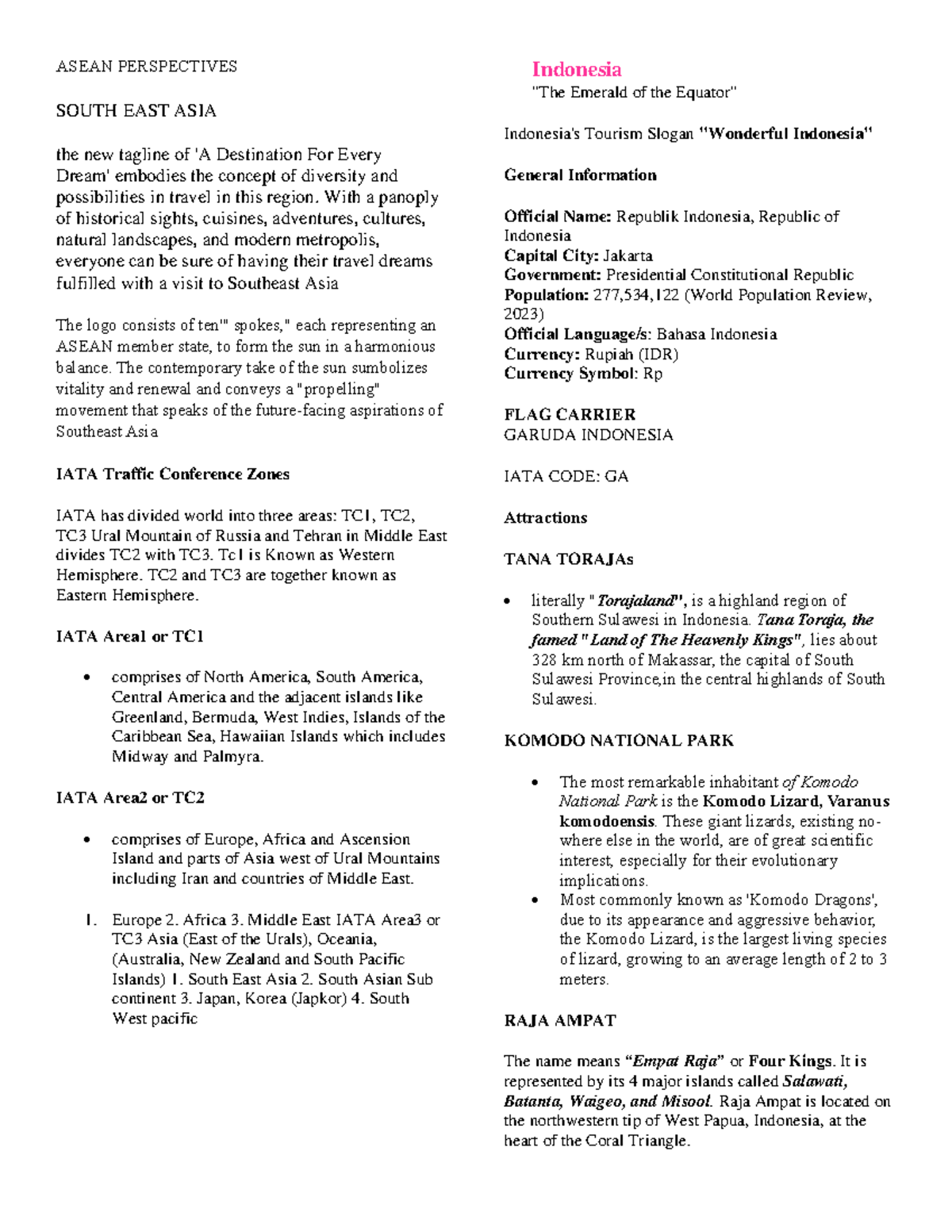 Asean Perspectives midterm 2 - ASEAN PERSPECTIVES SOUTH EAST ASIA the ...