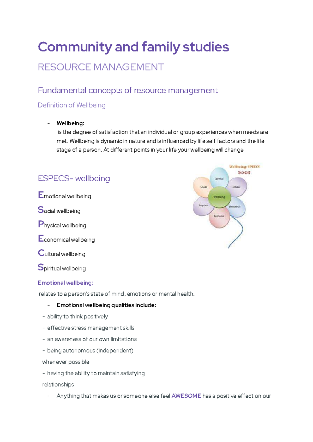 CAFS YR 11 - Comprehensive Resource Management Notes for Top Ranking ...