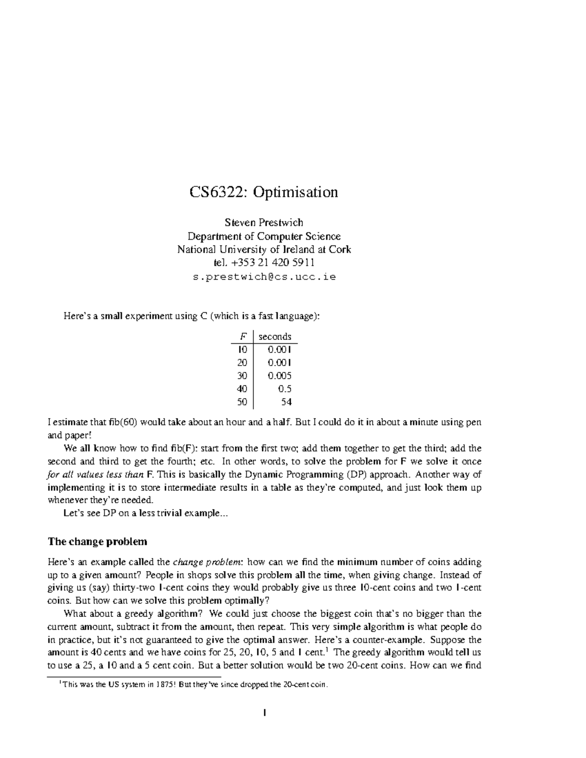 CS6322 Lecture 10: Dynamic Programming & Longest Common Subsequence ...