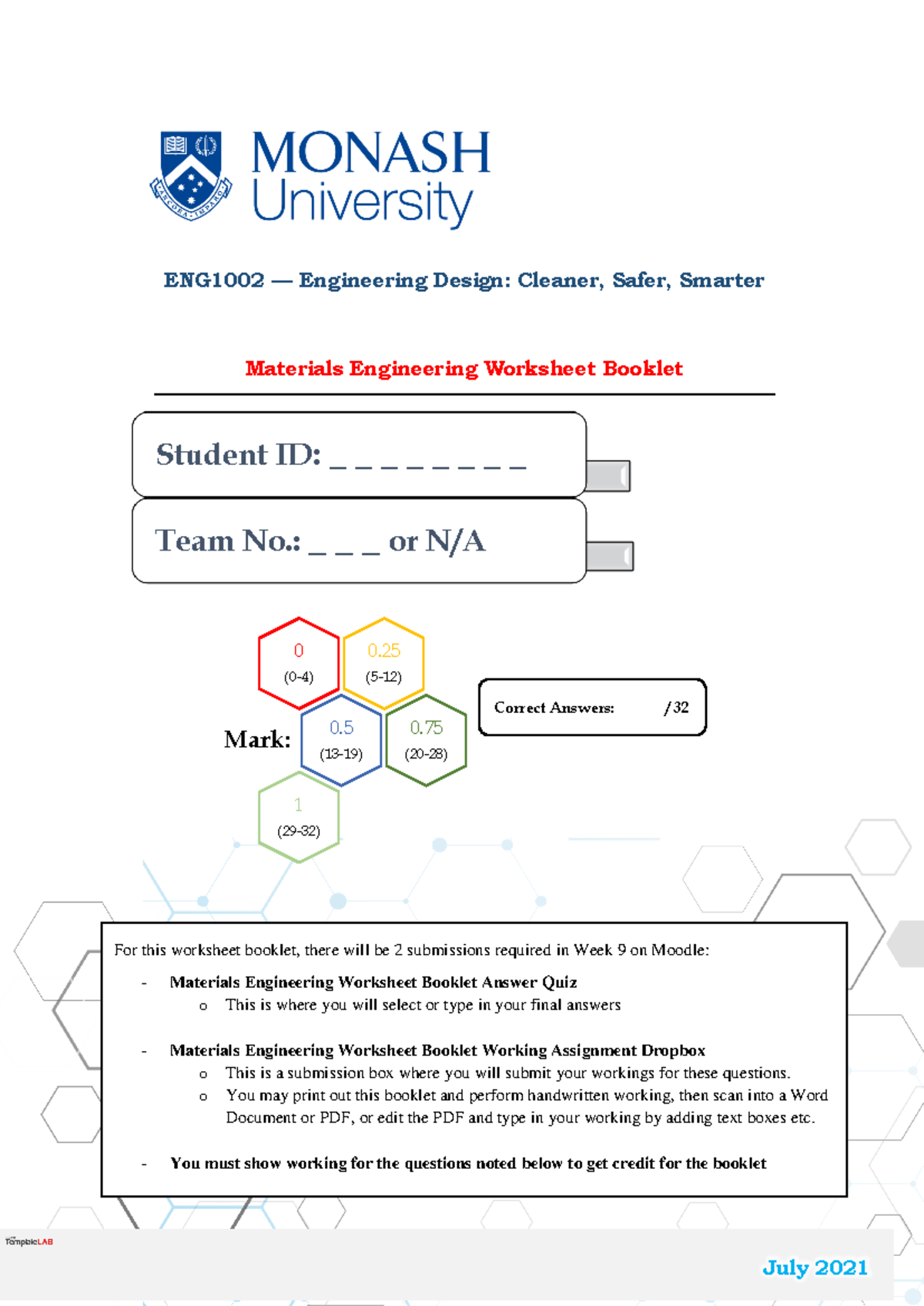 ENG1002 - Materials Engineering Worksheet Booklet 2021S2 final ...