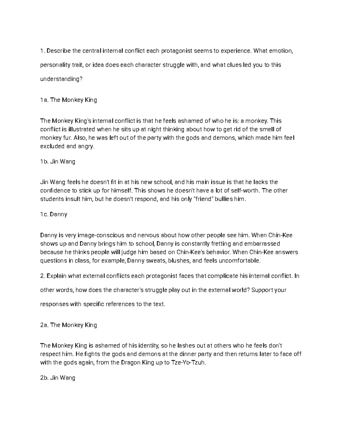 Character Analysis of Protagonists in Graphic Novel - ENG101 - Studocu