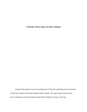 [Solved] In one sentence why do you think a legal issues in electronic ...