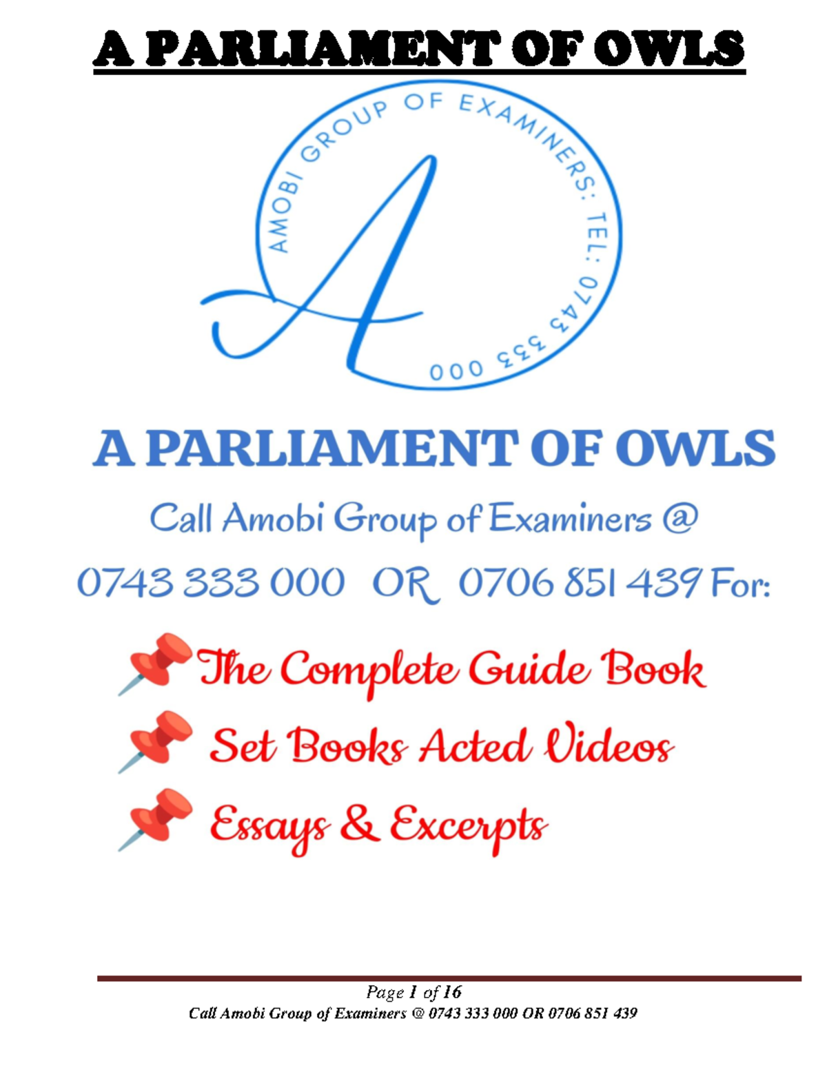 A Parliament of Owls: Gender, Leadership, and Governance Insights 0743 ...