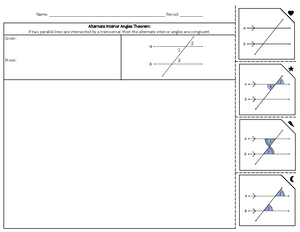 Unit 1 Geometry EOC Practice: Angle Relationships & Proofs - Studocu