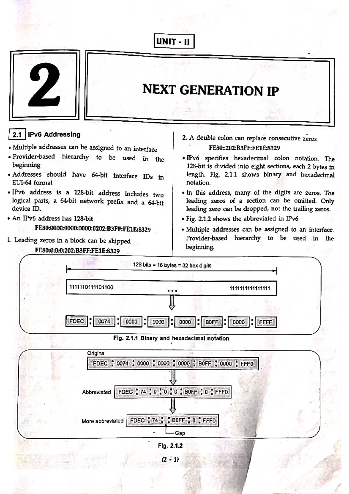 ACN 2: Next Generation IP - IPv6 Addressing Notes - Studocu