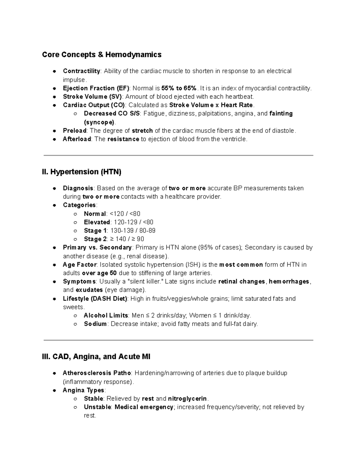 Adult Test 2 - Hemodynamics, Hypertension, and Cardiac Conditions Study ...