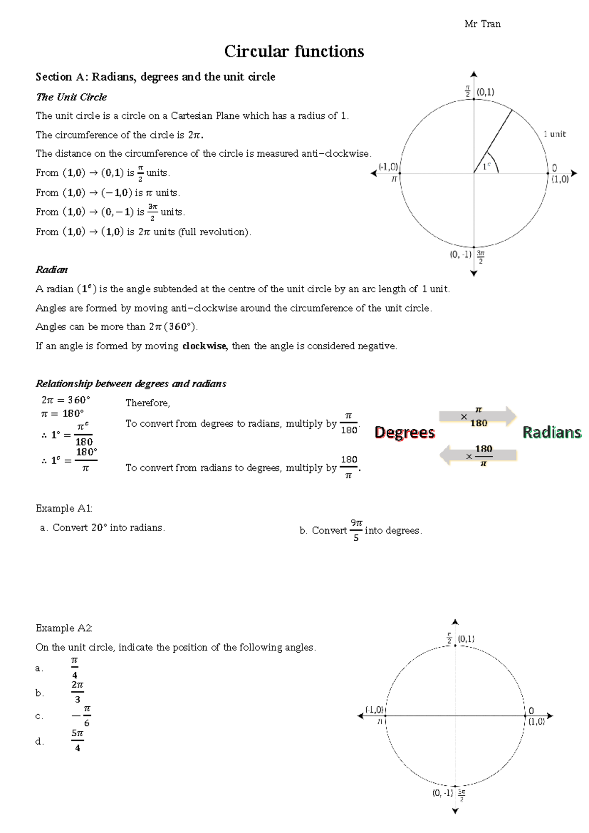 Circular Functions and Their Applications: Geometry & Trigonometry ...