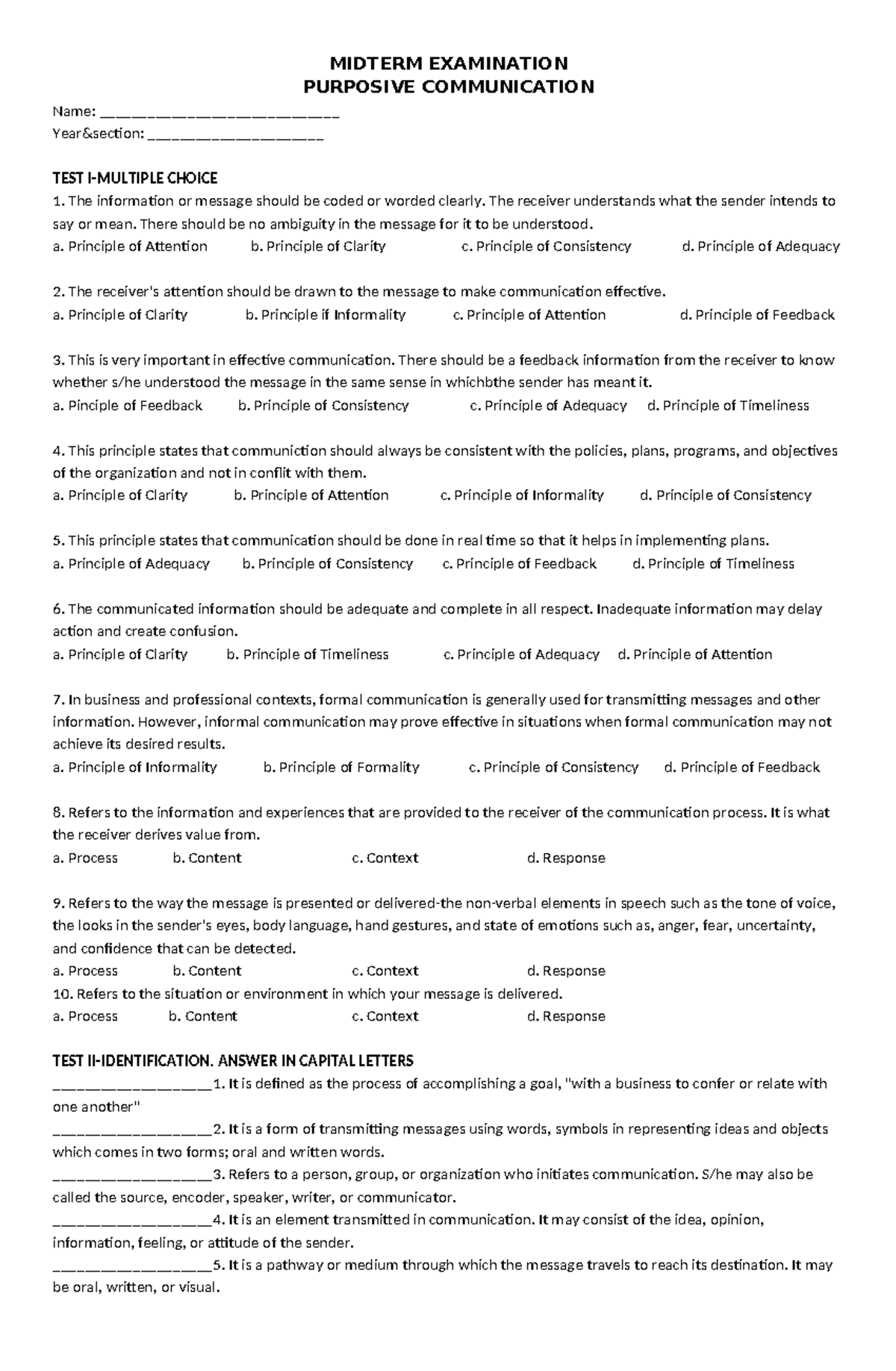 MIDTERM EXAM NOTES: PURPOSIVE COMMUNICATION (Sungo 1) - Studocu