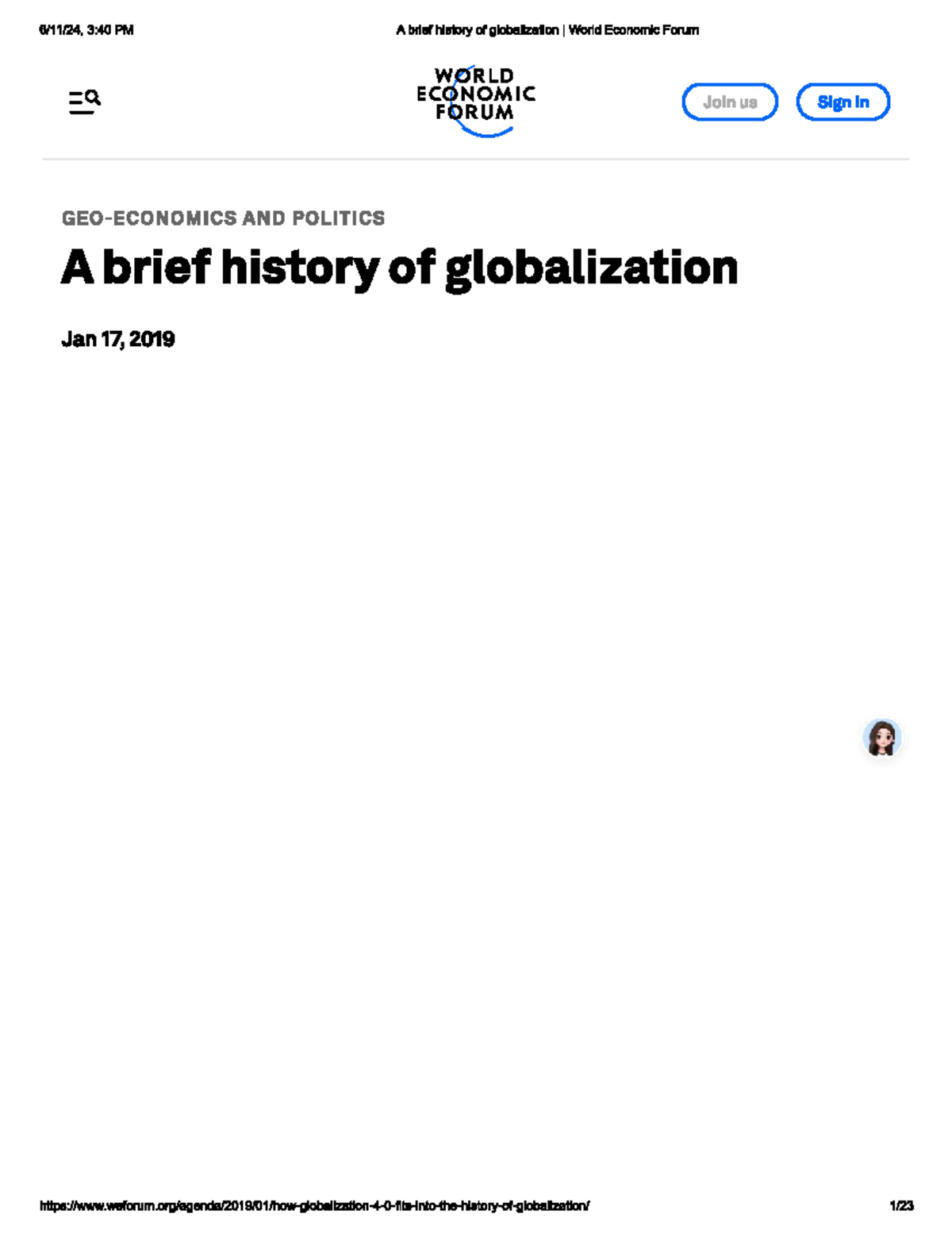 3:40 PM A Brief History of Globalization | World Economic Forum - Studocu