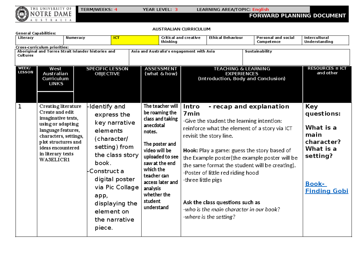 Ict 2025: Lesson plans for teaching English through creative projects ...