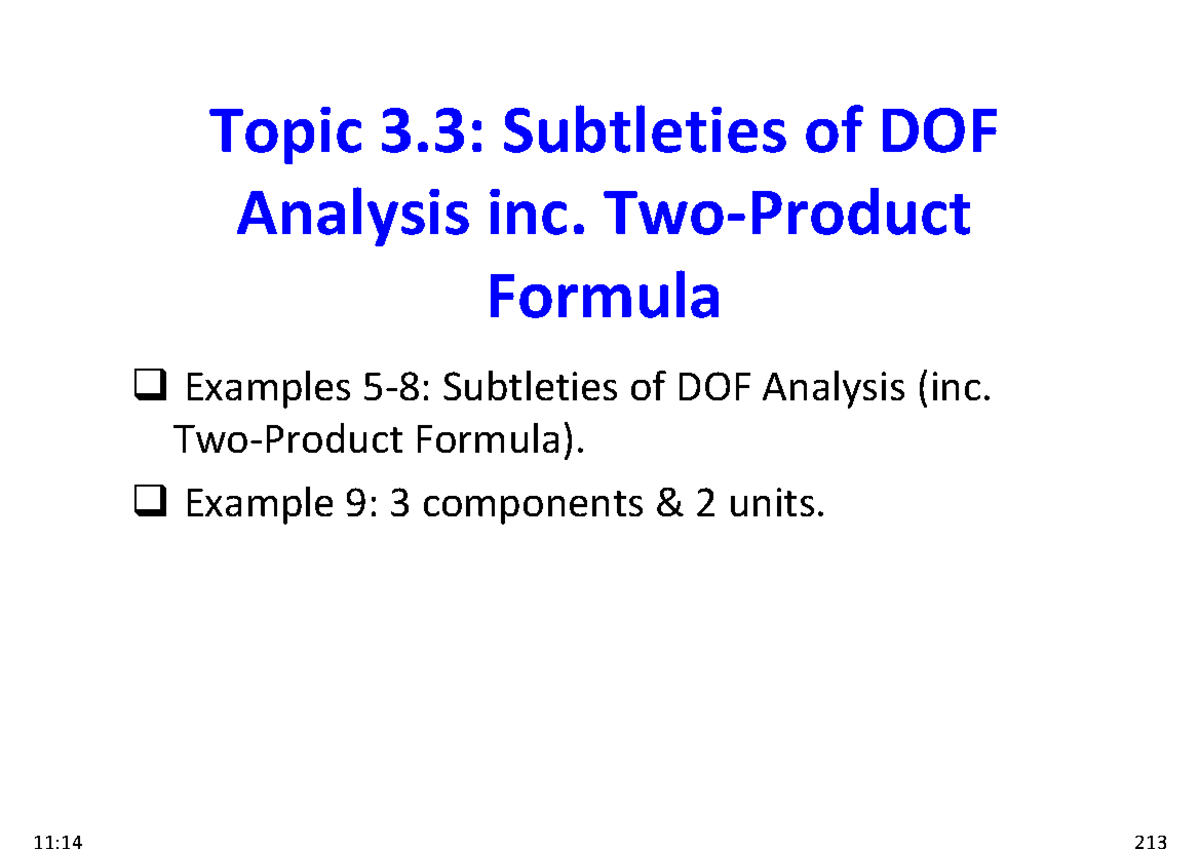 Material Balances and DOF Analysis Examples (CHEE1000) - Studocu