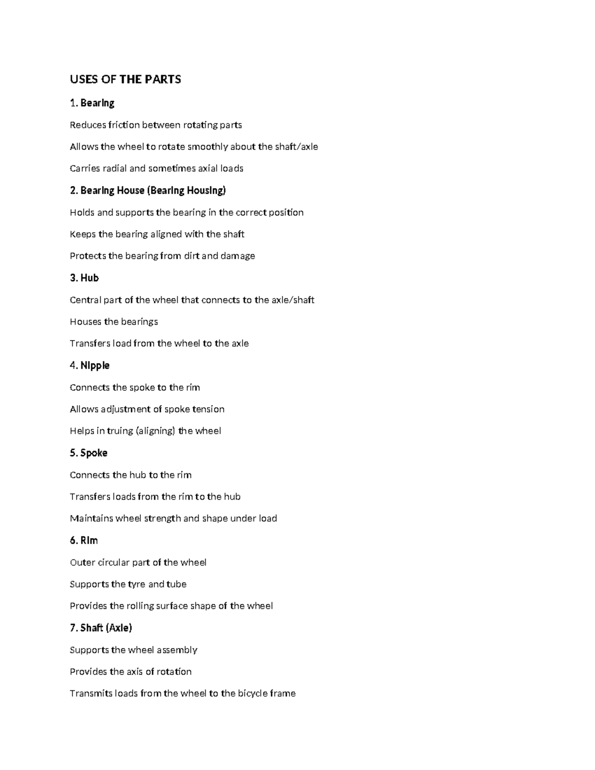 TYRE Group Presentation: Understanding Wheel Components and Functions ...