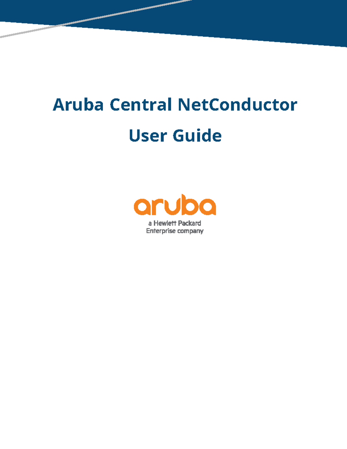 Aruba Central NetConductor User Guide: Setup & Configuration Insights ...