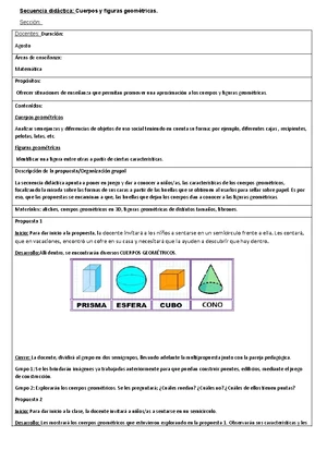 Secuencia Didáctica: Juego de Mini-Generala en Matemáticas - Studocu