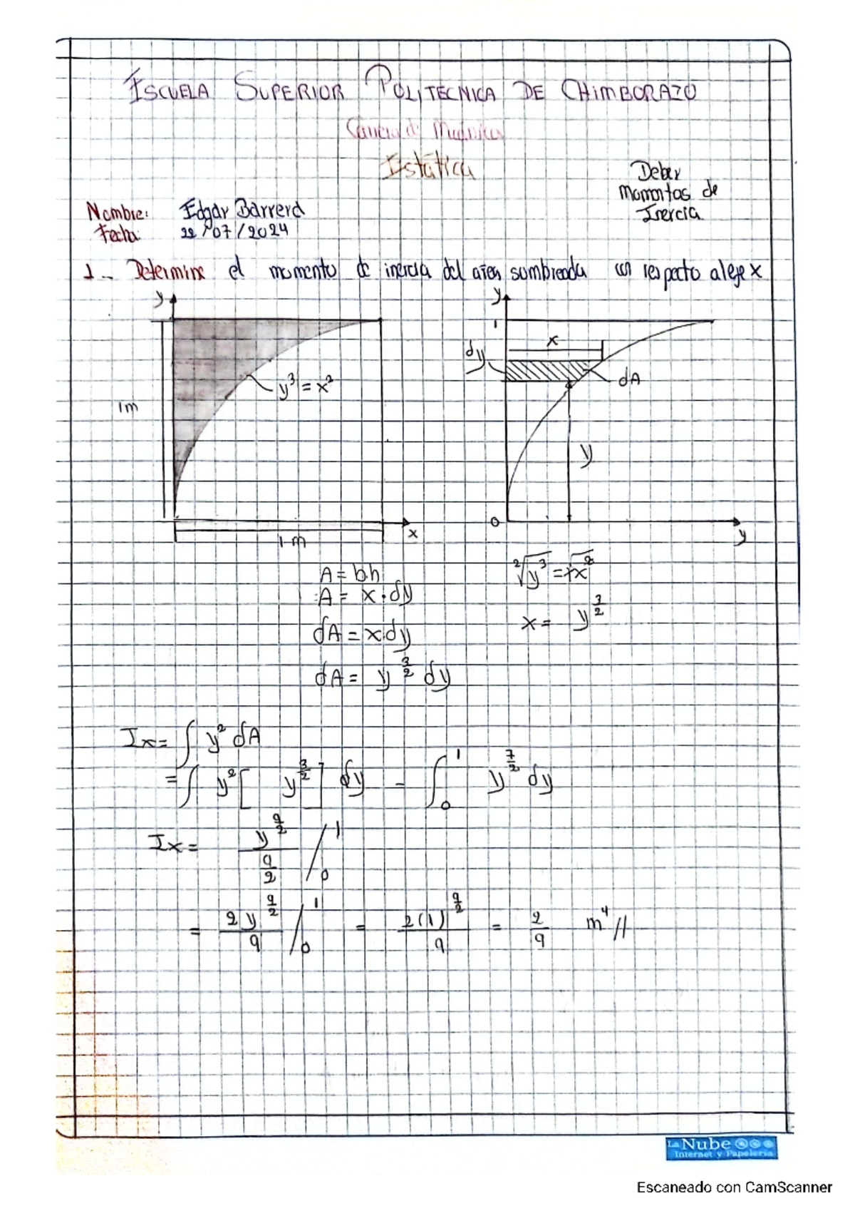 Edgar Barrera 8392 Tarea Inercia - ISCURLA SUPERIOR POLITECNICA DE ...