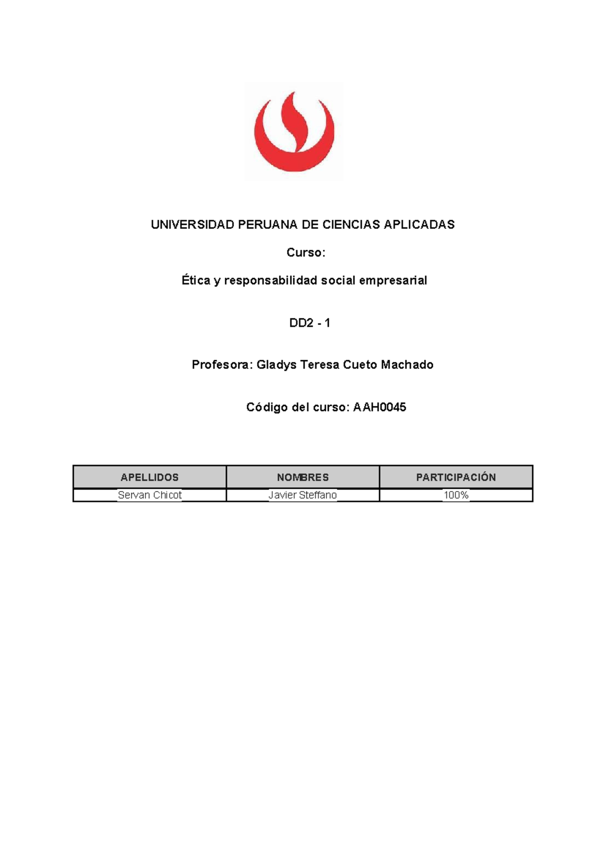 DD2 - 1 - Javier Servan - TRABAJO - Ética y Responsabilidad Social ...