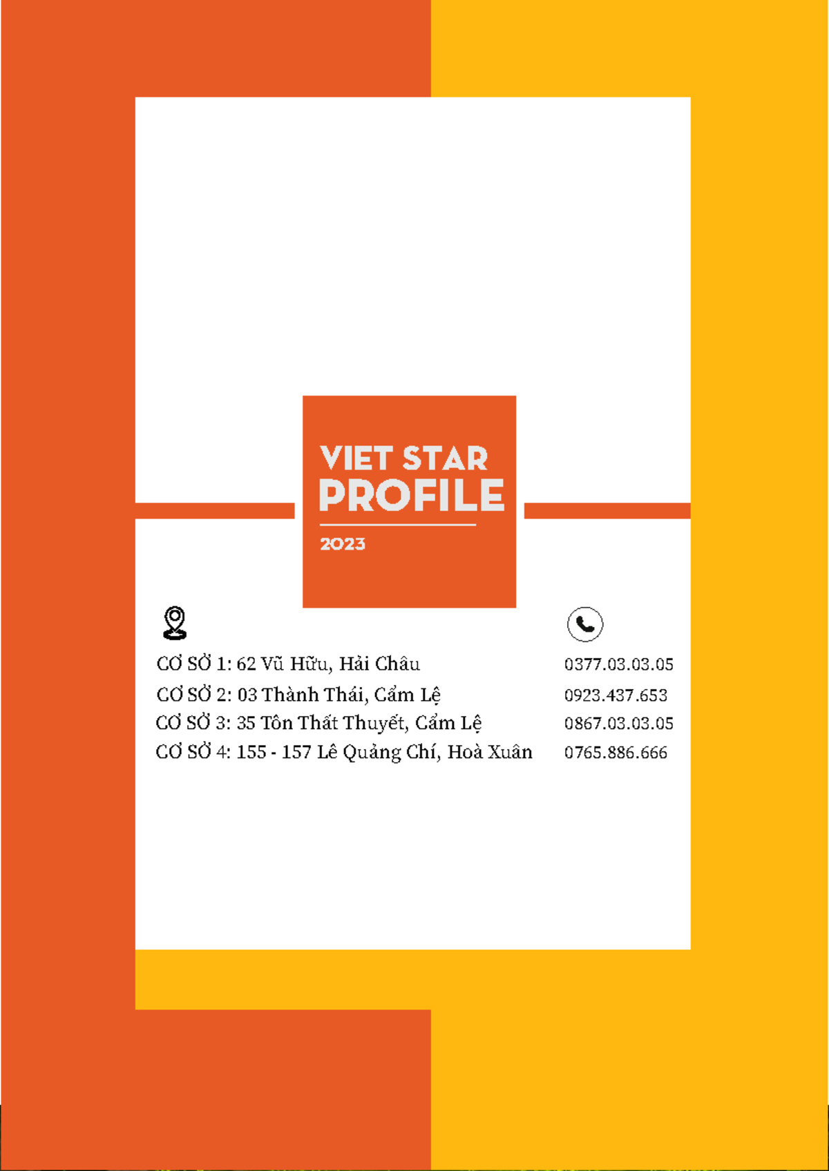 VIET STAR PROFILE 2023: Overview of Locations and Class Schedules - Studocu