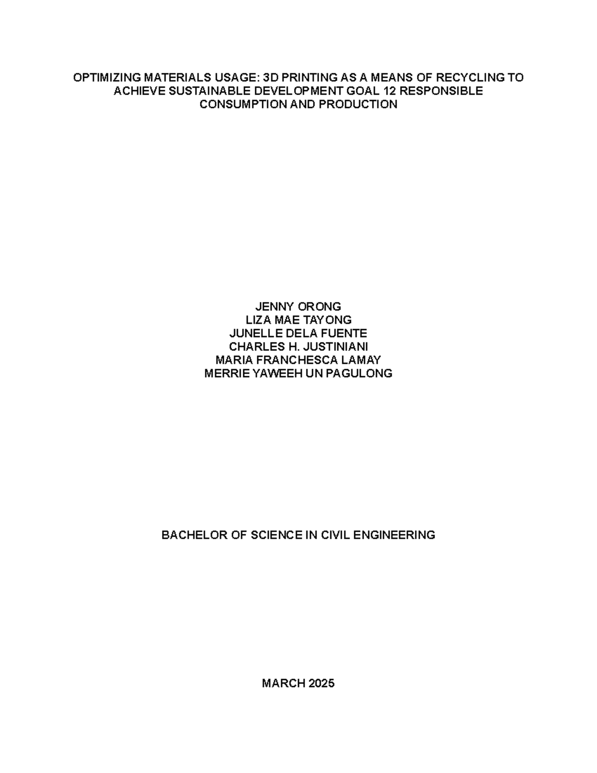Optimizing Materials Usage: 3D Printing for Sustainable Development ...