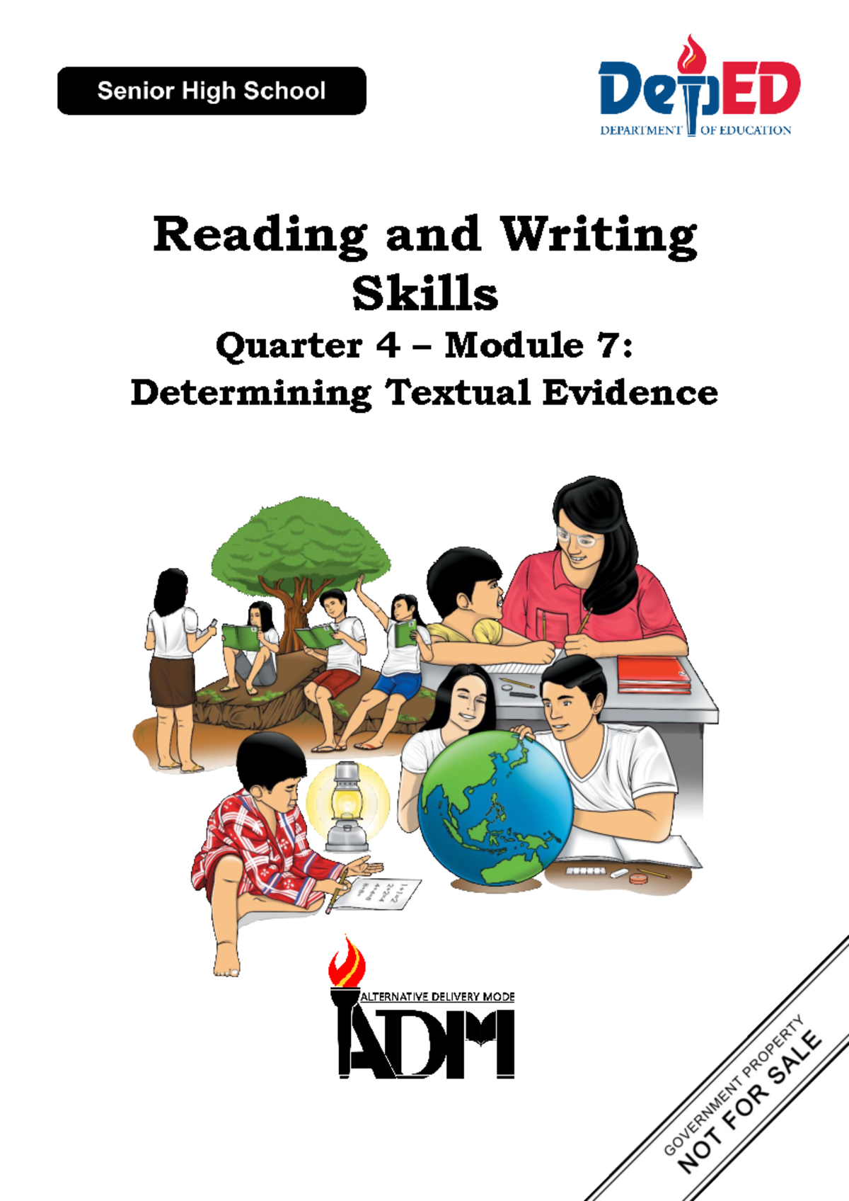 Reading and Writing Skills ADM Q4 - Module 7: Textual Evidence - Studocu