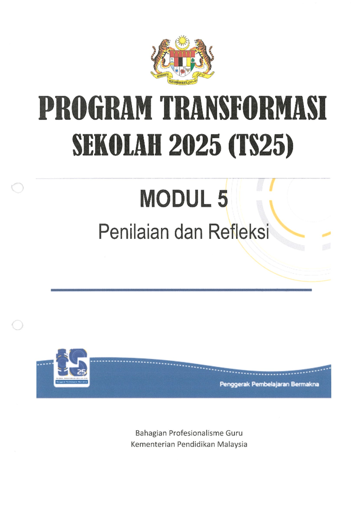 Modul 5 - bahan rujukan - education - Studocu